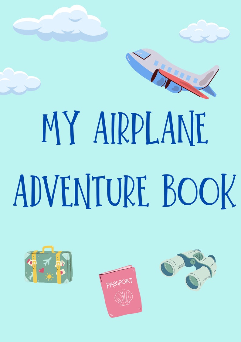 My Airplane Adventure Book - Digital Download - Etsy