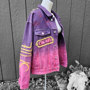 Alastor Hazbin Hotel Jacket Custom Handpainted - Etsy