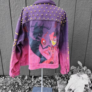 Alastor Hazbin Hotel Jacket Custom Handpainted - Etsy