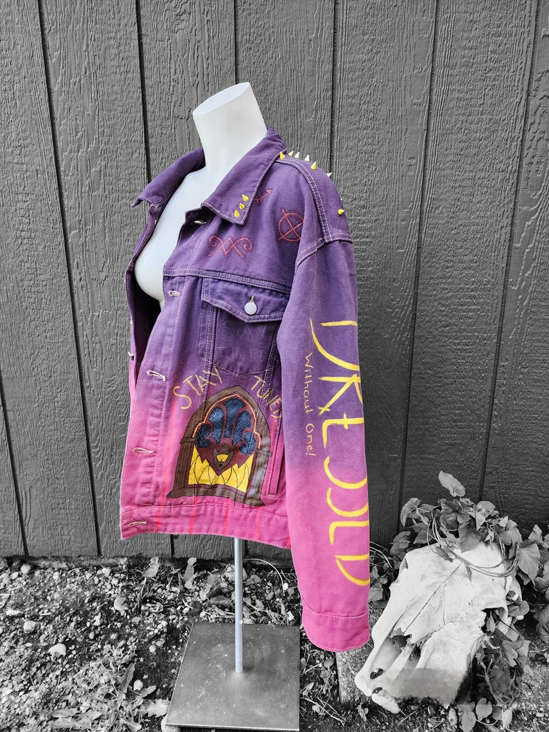 Alastor Hazbin Hotel Jacket Custom Handpainted - Etsy