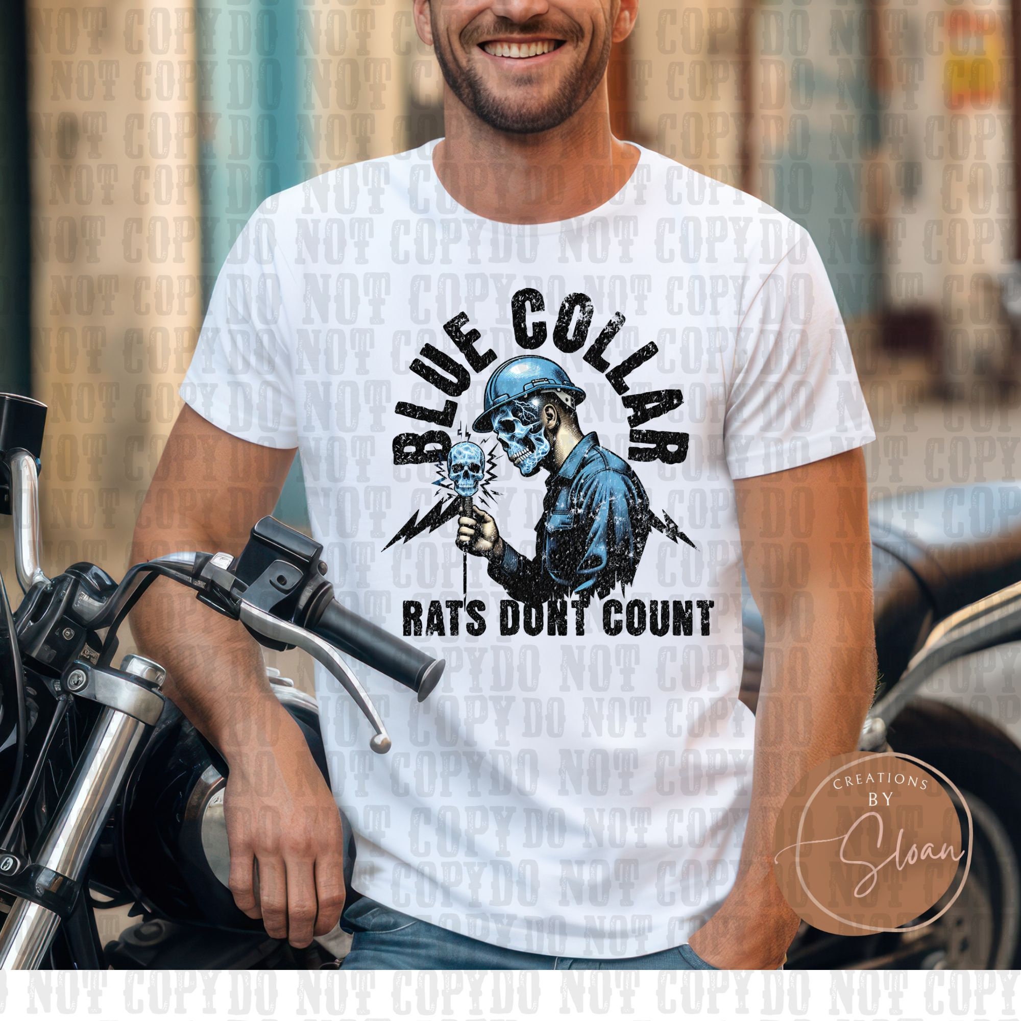 BLUE COLLAR No Rats Union Strong PNG - Etsy