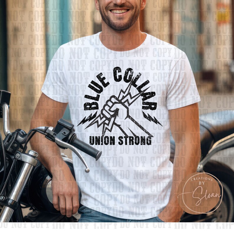 Lightning Bolt IBEW Fist Lineman Blue Collar Union Strong PNG - Etsy
