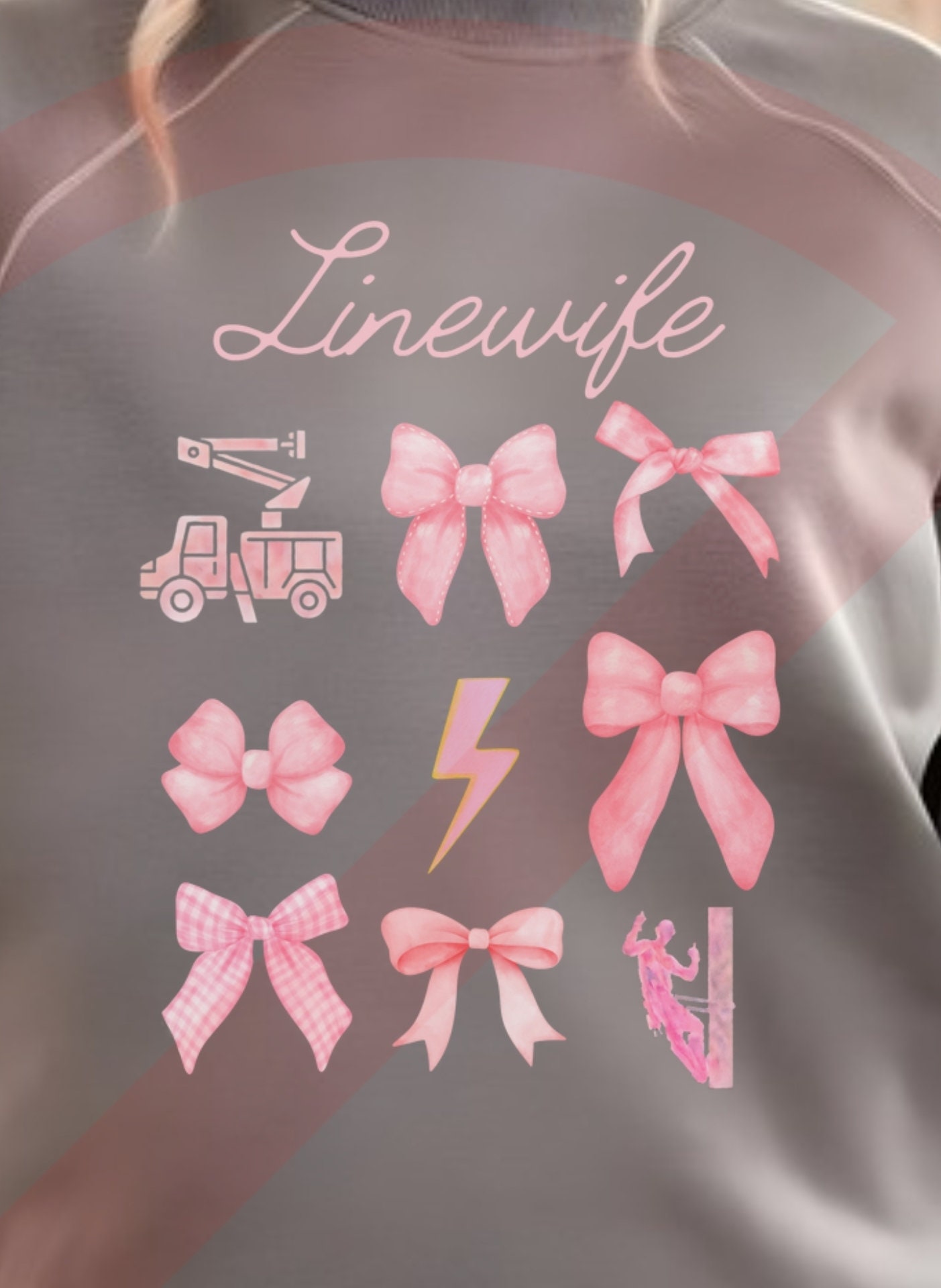 Linewife Coquette Pastel Pink PNG File Bows Ligning Bolt Bucket Truck ...