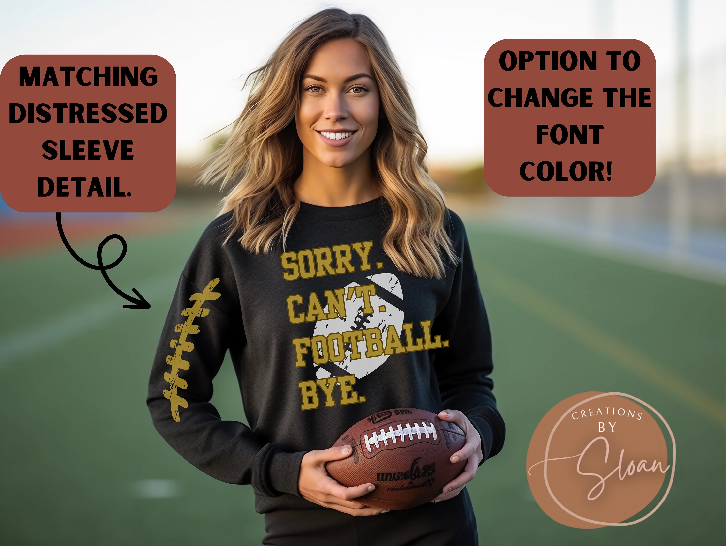 Sorry. Can't. Football. Bye PNG FILE - Etsy
