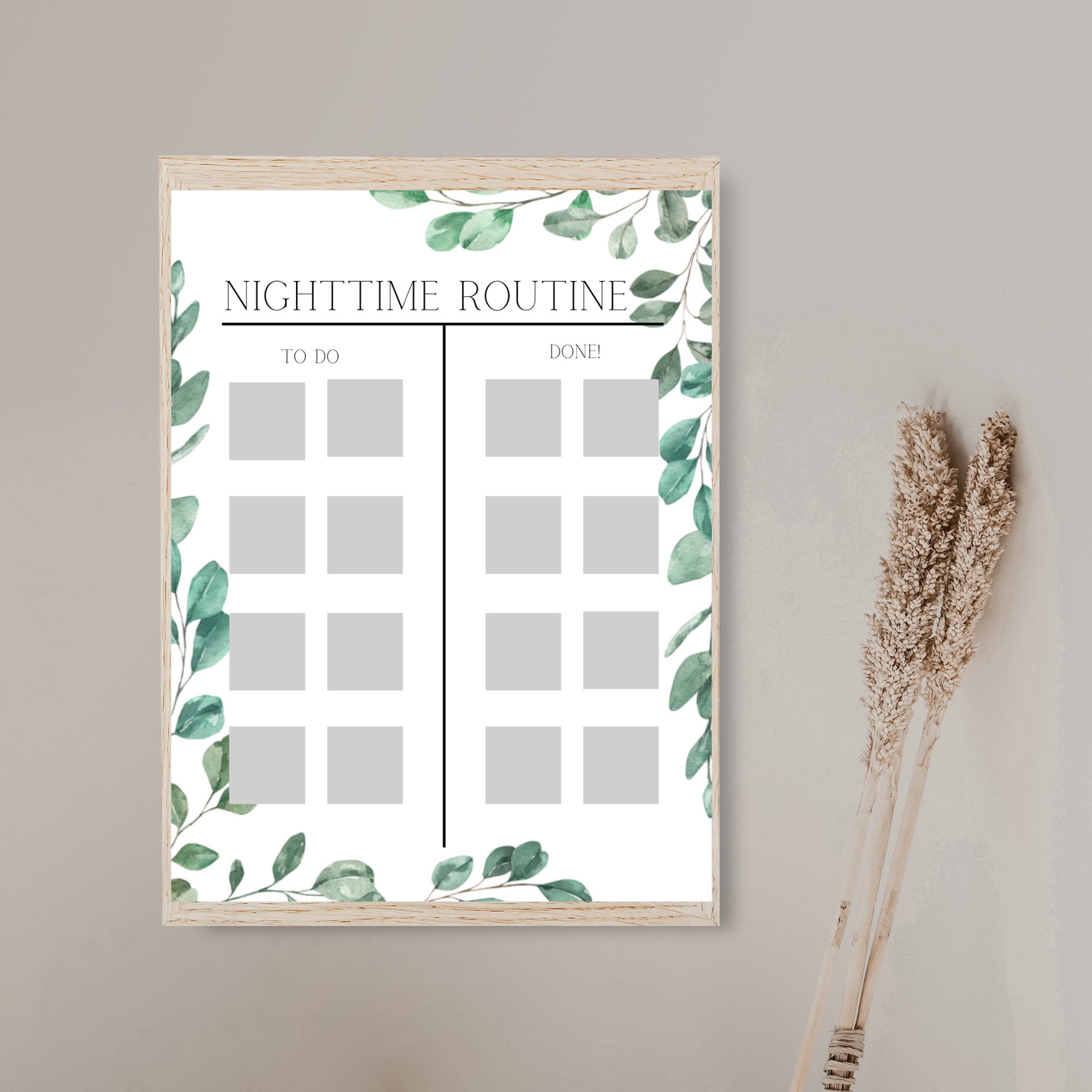 Toddler's Morning/nighttime Routine Chart - Etsy