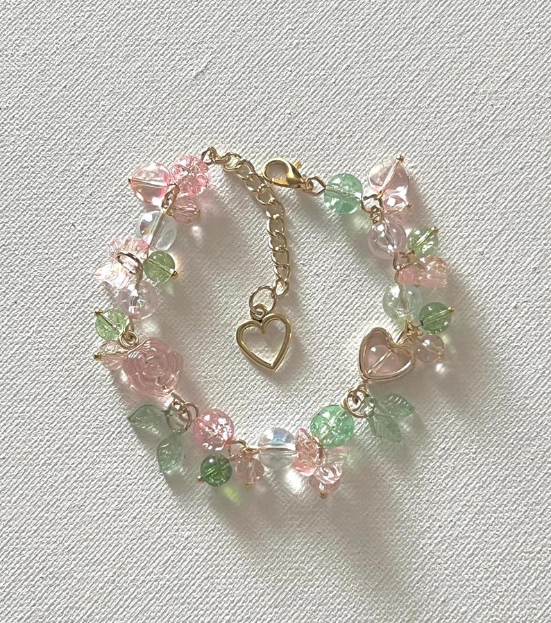 Mitsuri Kanroji Inspired Beaded Bracelet - Etsy
