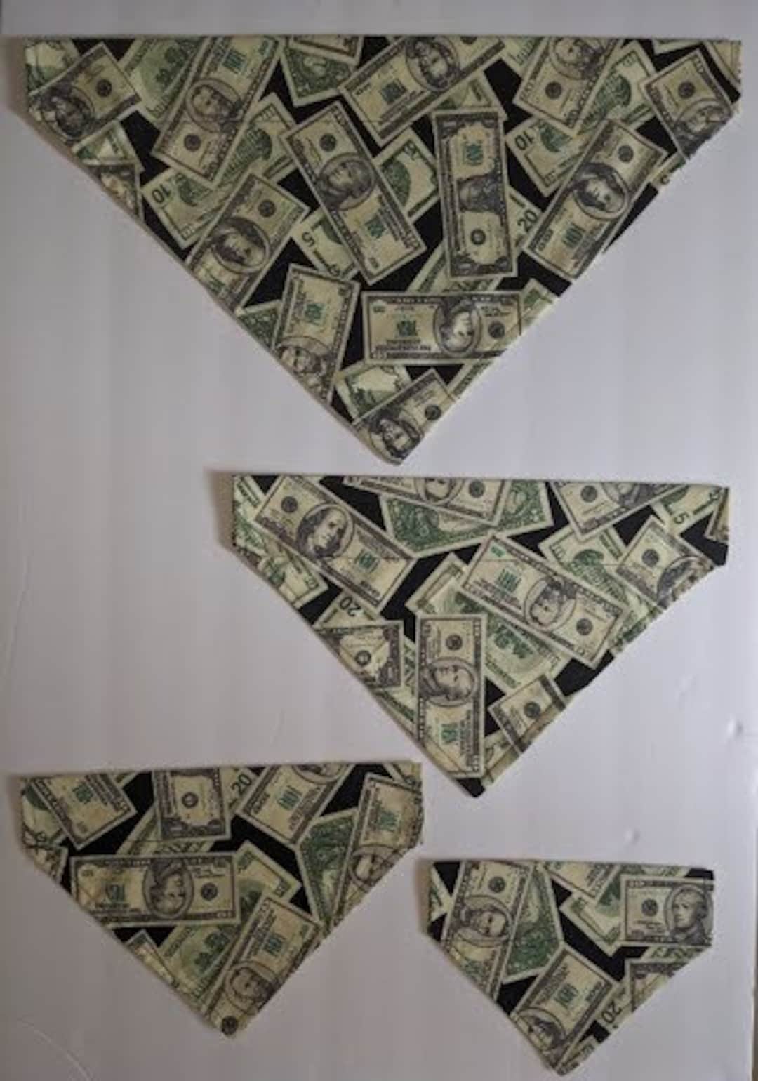 Cash Money Collar Through Dog Bandana --FREE SHIPPING - Etsy