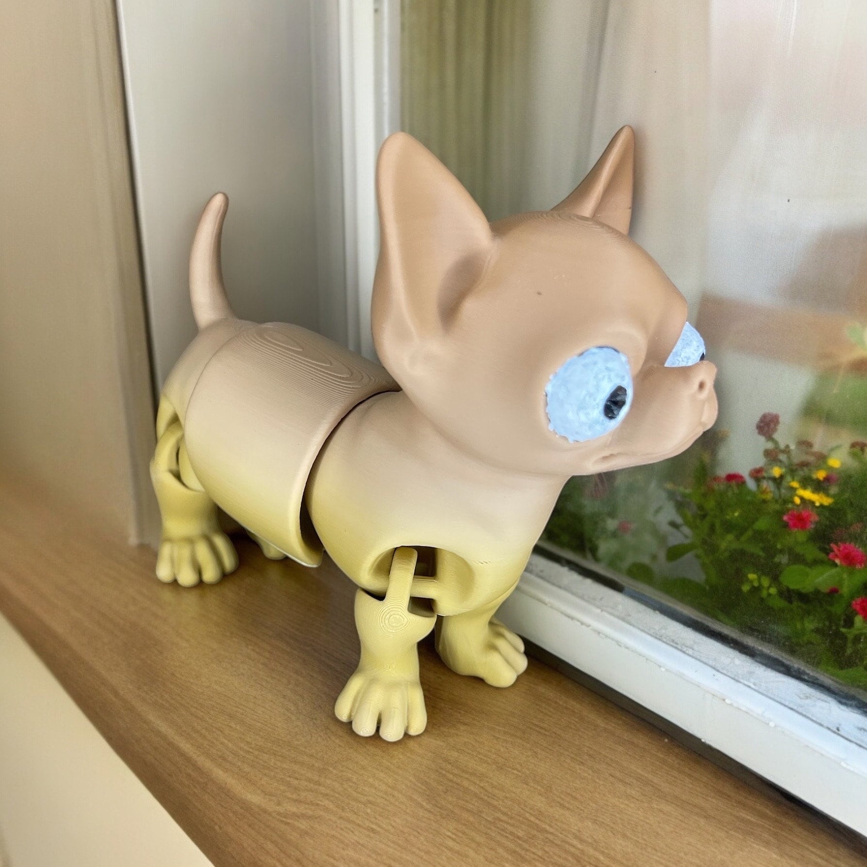Adorable Chihuahua 3D Printed Puppy Toy, Unique Dog Decor, Articulated ...