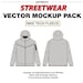 Nike Tech Fleece Vector Mockup: FULLY Customizable Yeezy Gap Hoodie ...