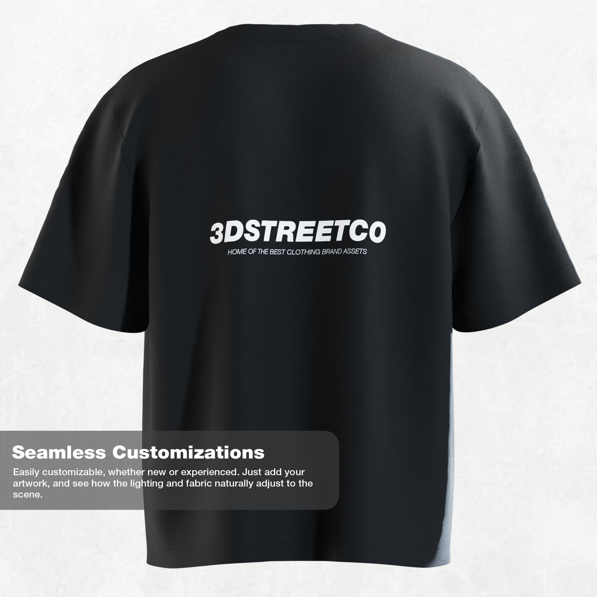 3D 360 Streetwear T-shirt Mockup, Blender Realistic T-shirt Mockup, 360 ...