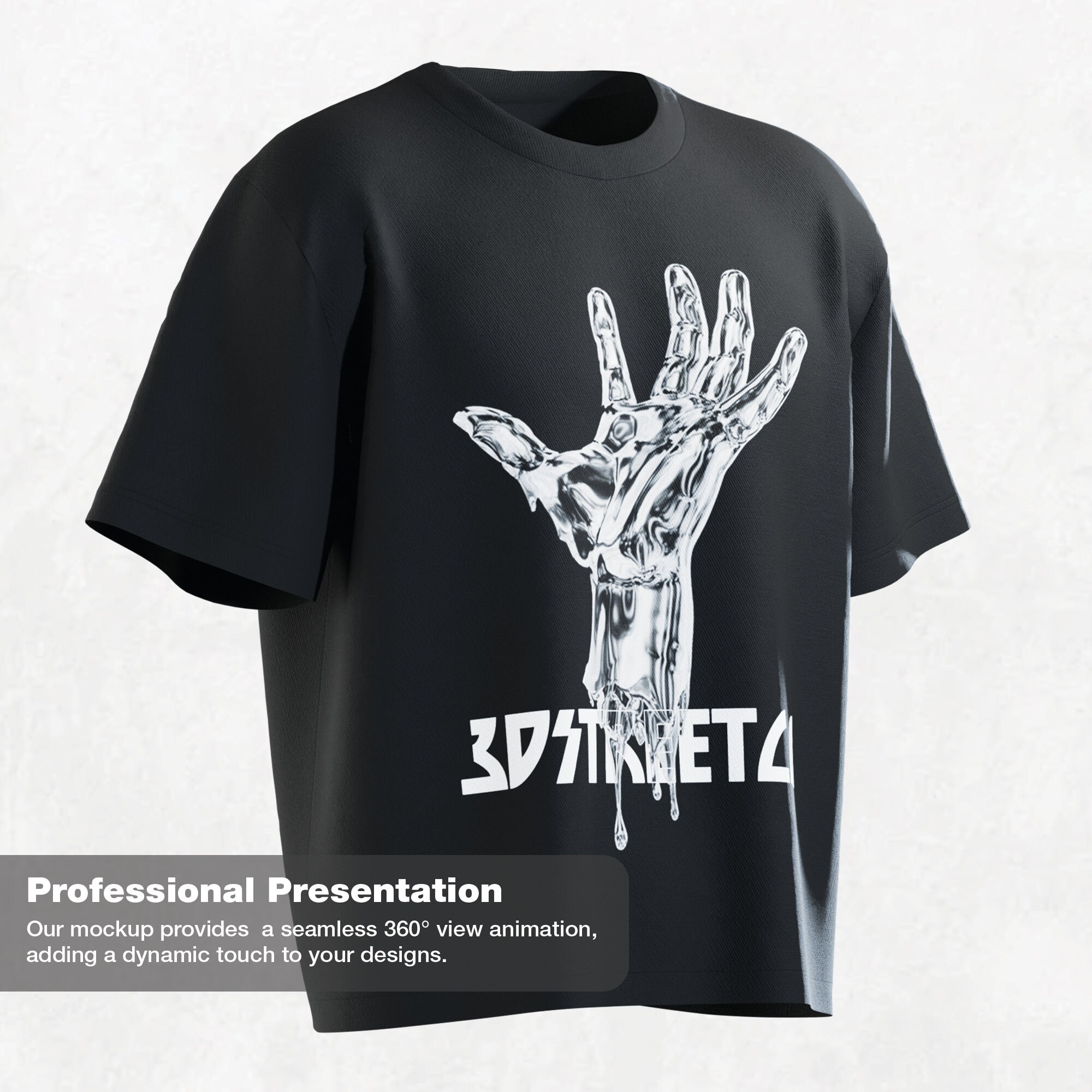 3D Streetwear T-shirt Mockup: Blender 360 Spin Animation (PDF Tutorial ...