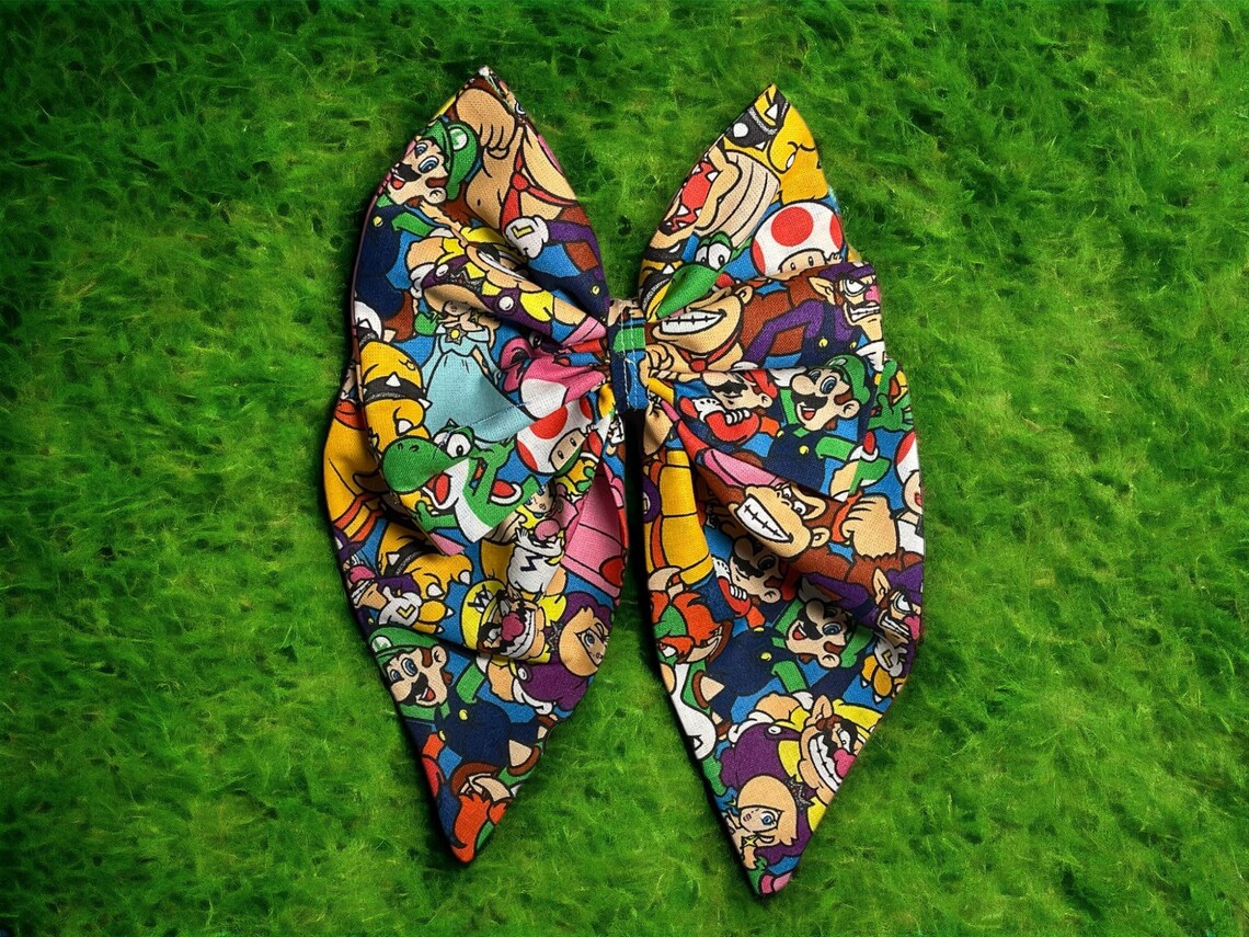 Video Game Party, Mario Bow, Switch Game Bow, Nerd Bow, Cute Sailor Bow ...