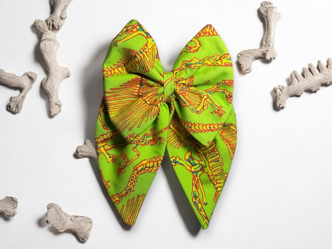 Dino Whirl Bow, Cast Costume Bow, Dinoland Bow, Cute Sailor Bow, Long ...