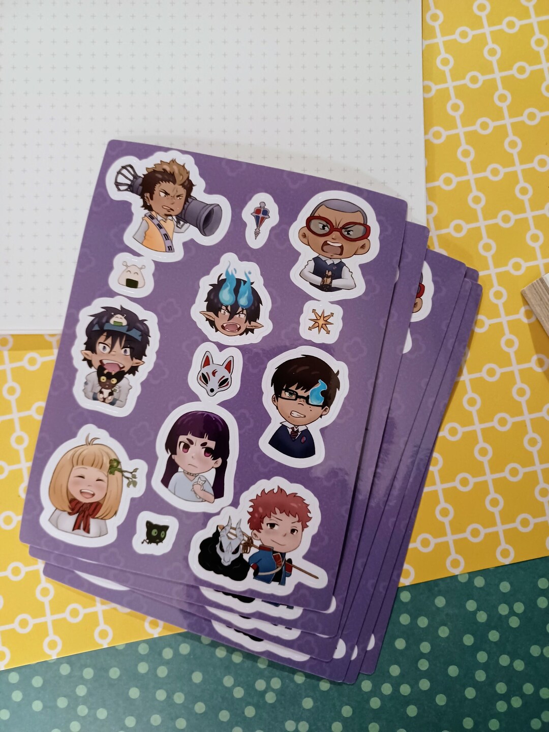 Blue Exorcist Sticker Sheet - Etsy