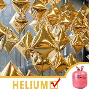 6pcs Silver Diamond Foil Balloons, 22-inch Giant 4d Foil Balloons and ...