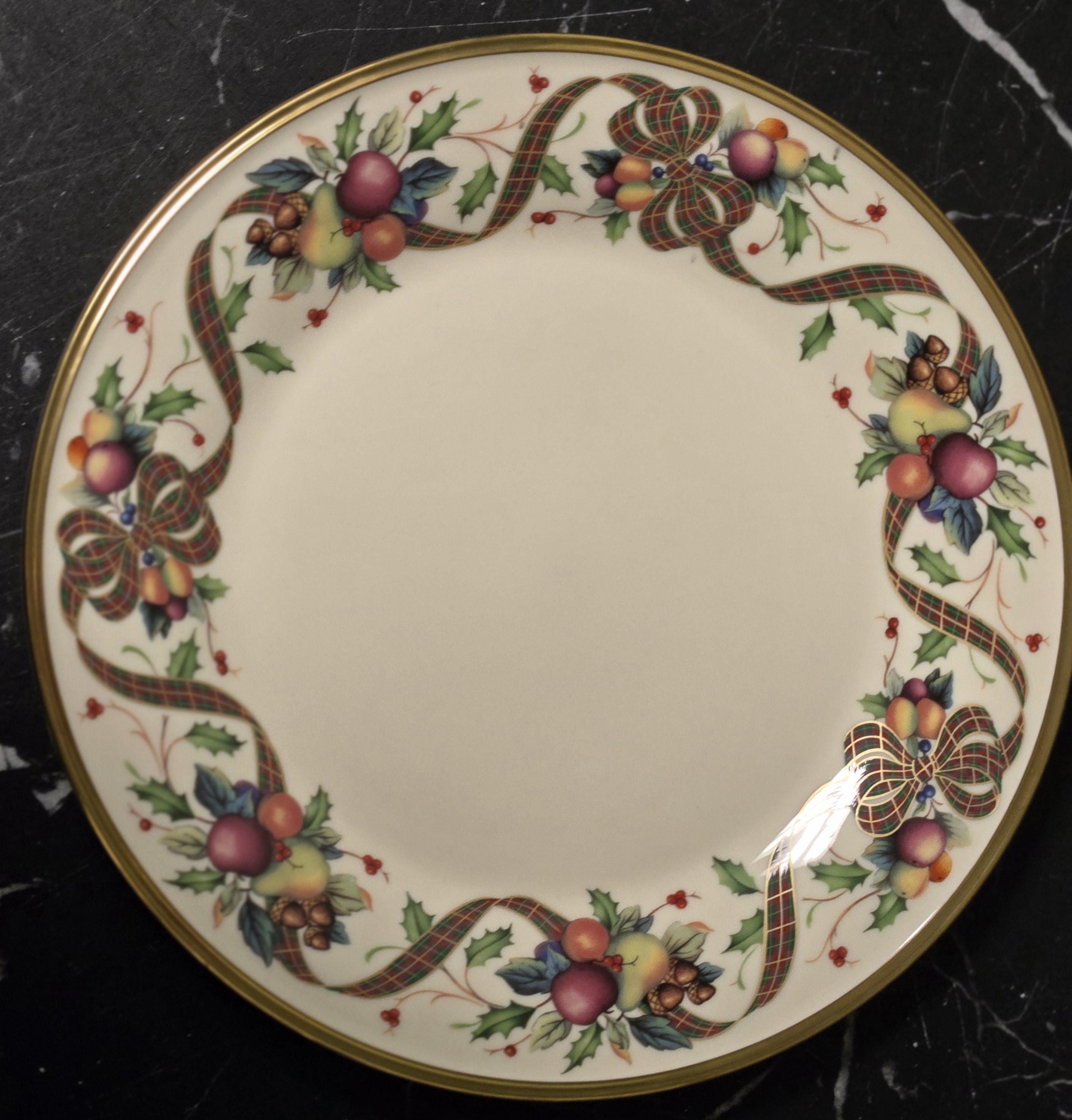 Hard to Find, Vintage Lenox Holiday Tartan Fine China Dinnerware - Etsy