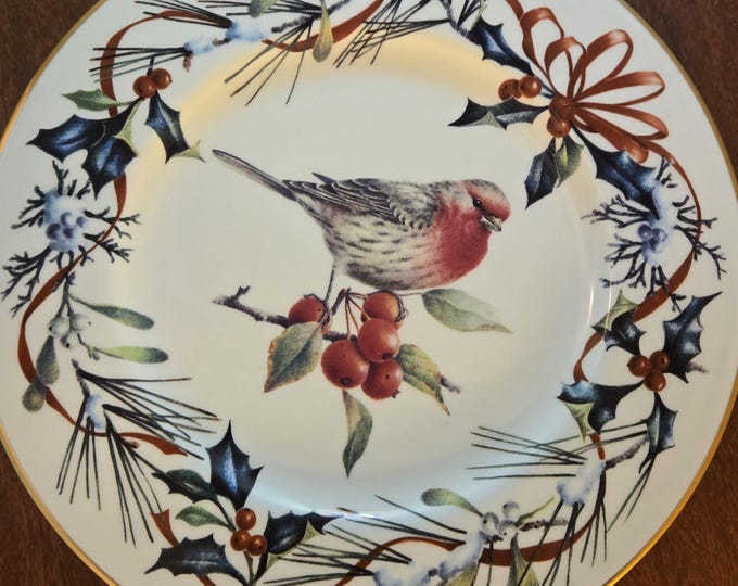 Very Rare Winters Greeting Fine China 9 3/8-inch House Finch Accent ...