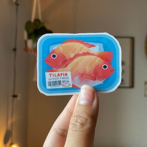 Fishy Sticker Bundle of THREE - Etsy