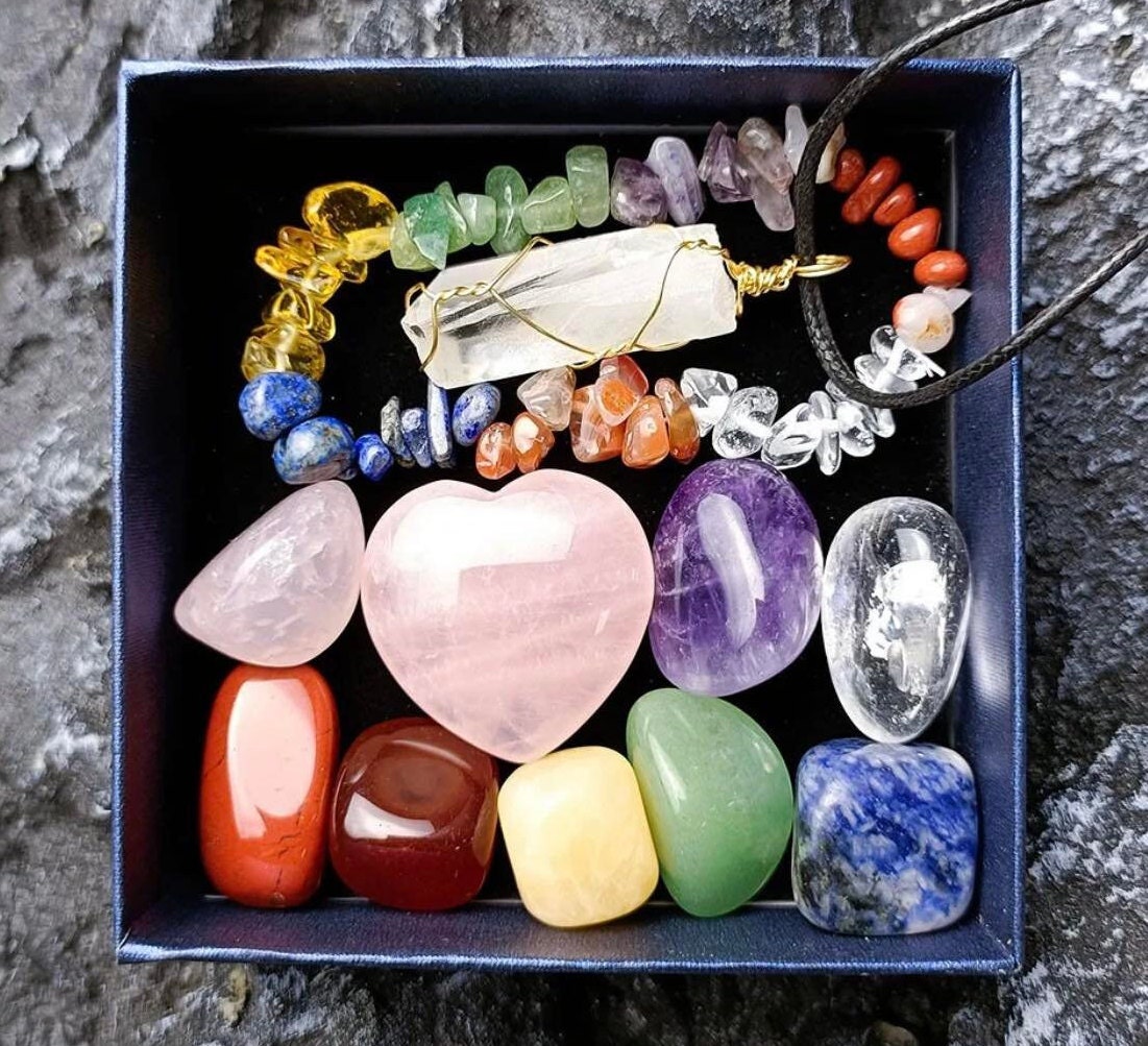Beginner Crystal Set-11 Pcs Starter Kit-raw Crystal-healing Crystal ...