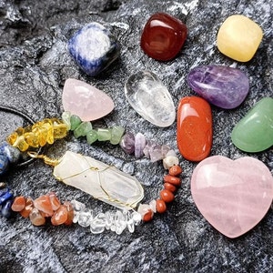 Beginner Crystal Set-11 Pcs Starter Kit-raw Crystal-healing Crystal ...