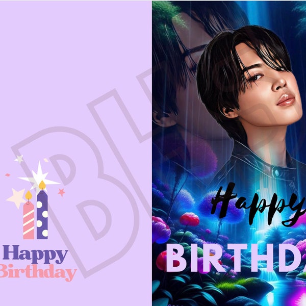 Bts Jimin Birthday Card - Etsy