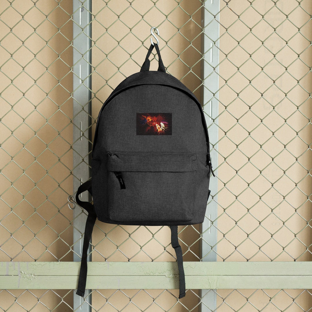 Anime Embroidered Backpack - Etsy