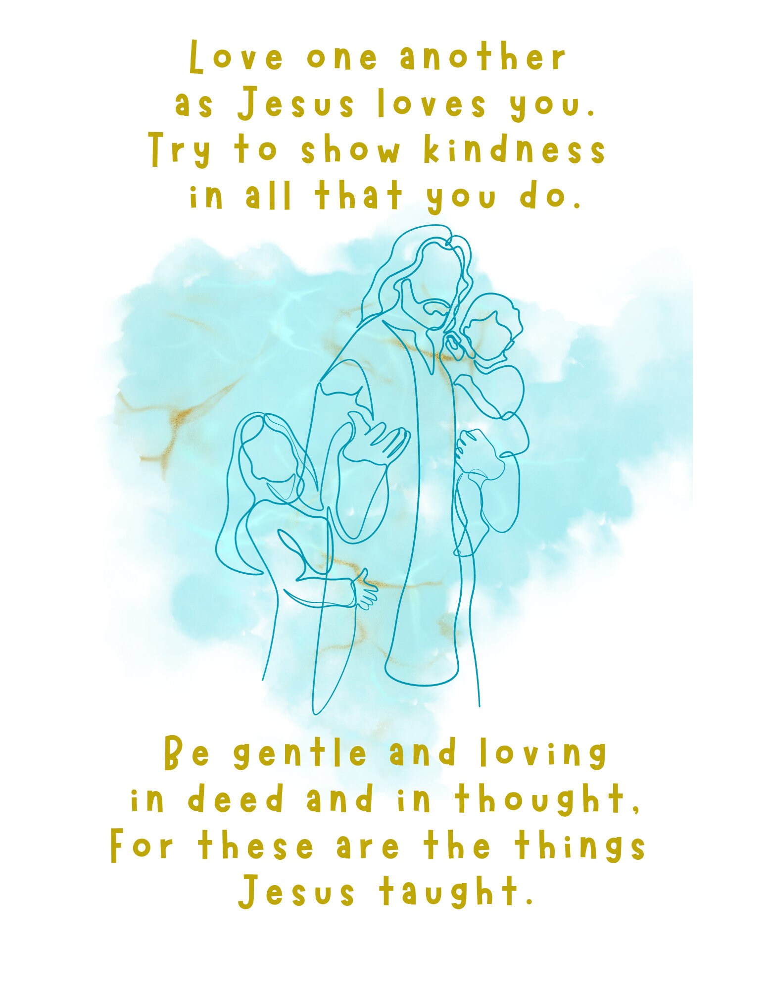 I'm Trying to Be Like Jesus Digital File, LDS Printable, Primary Songs ...