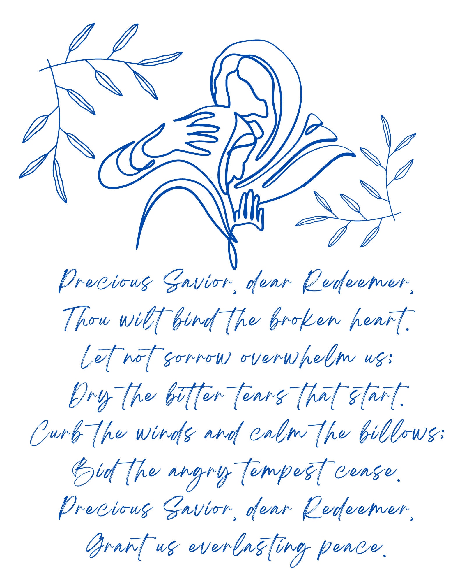 Precious Savior Dear Redeemer Lds Hymns Digital Download Jesus Christ