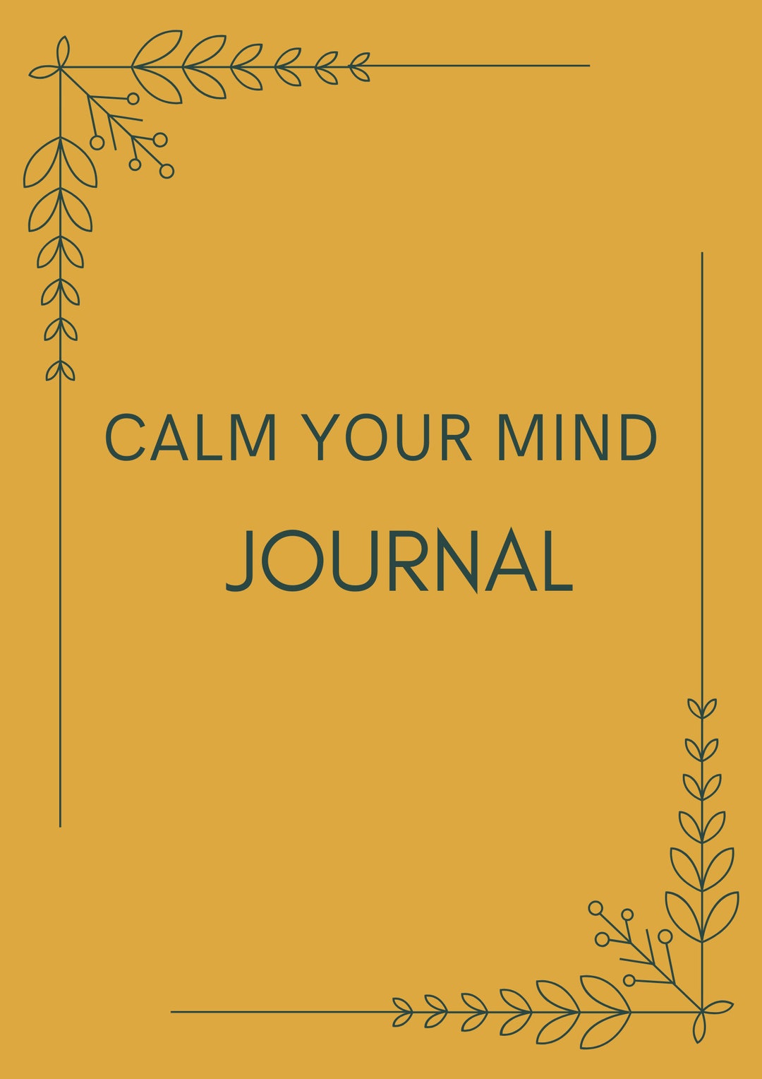 Calm Your Mind Printable Workbook, Declutter Your Mind Printable, Self ...