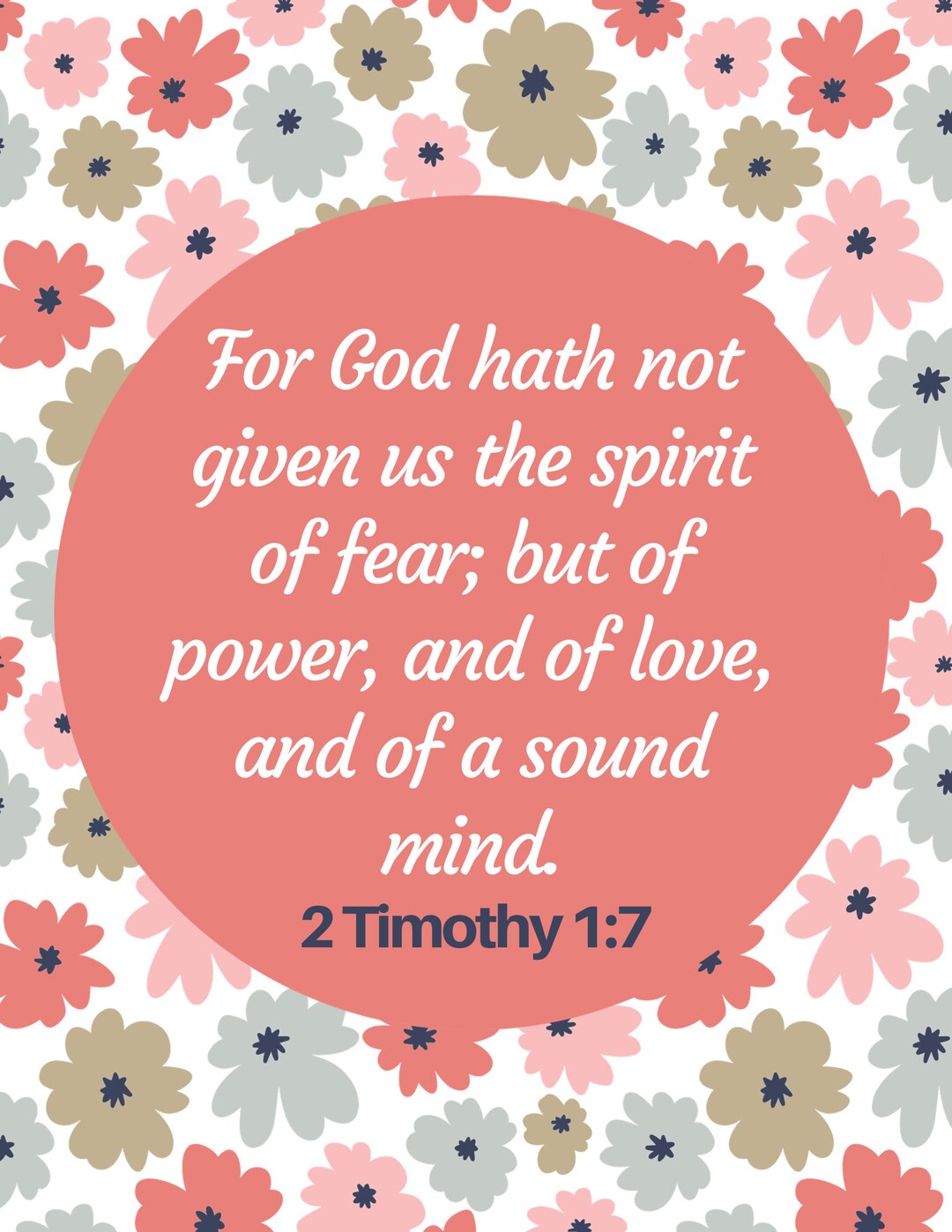 Bible Printable, Christian Digital Download, Fear Not, Come Follow Me ...