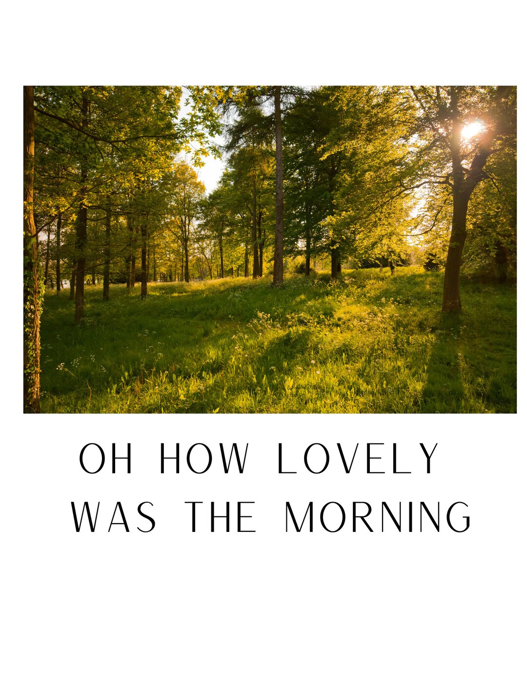 Oh How Lovely Was the Morning LDS Hymns Digital Download, Relief ...