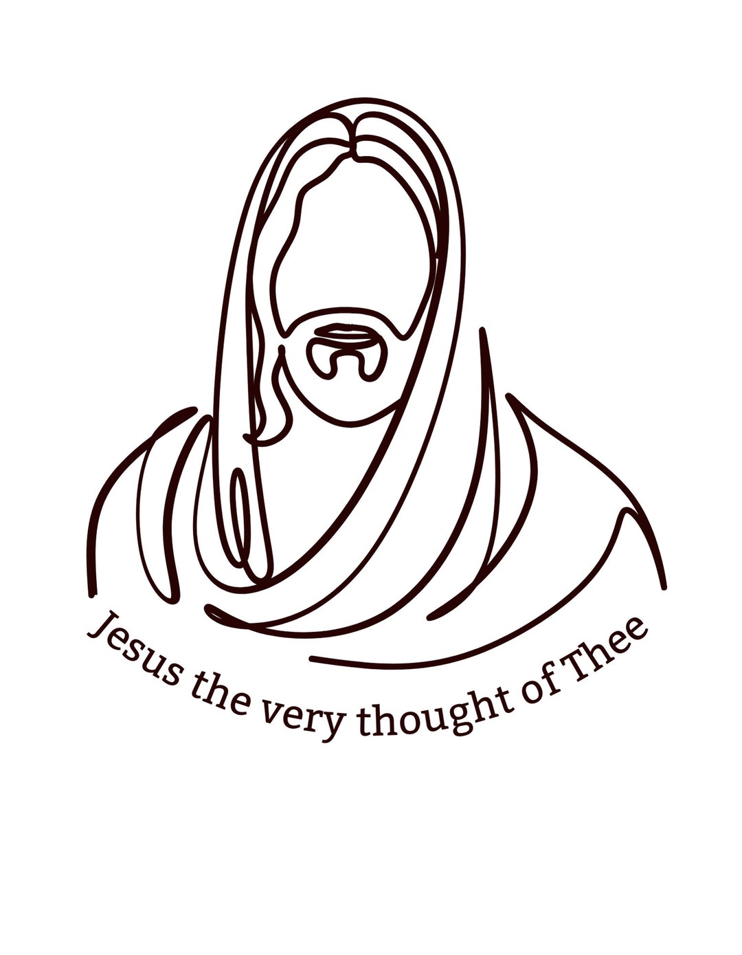 Jesus the Very Thought of Thee Printable, LDS Hymns, Digital Download ...
