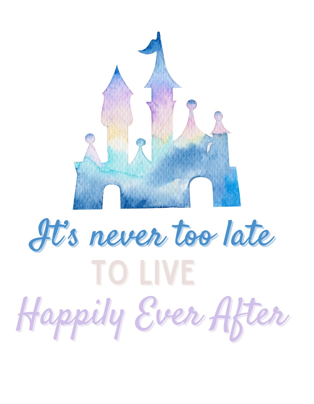 Live Happily Ever After Printable, Wedding Gift Digital Download ...