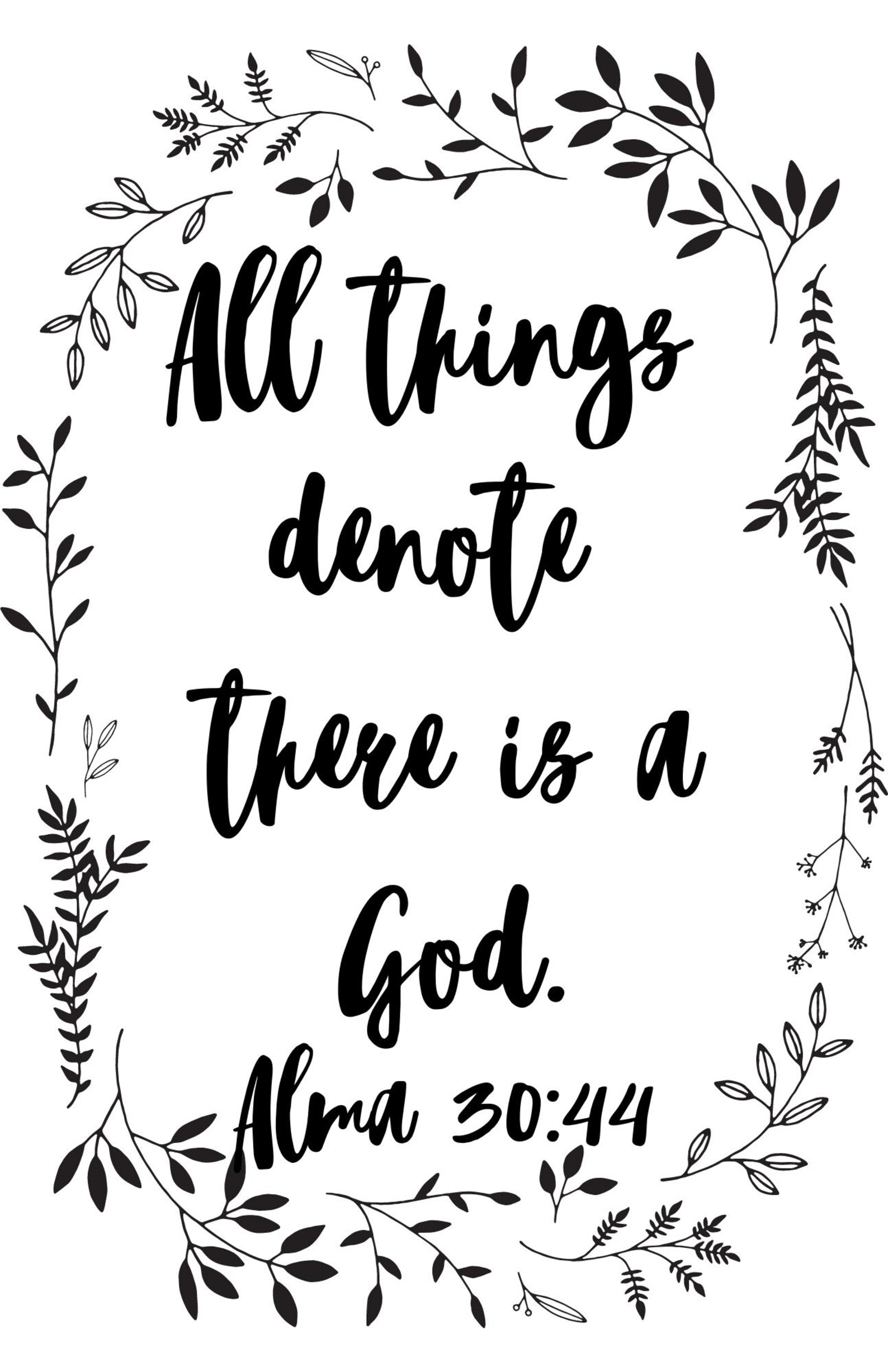 LDS Book of Mormon Quote Alma 30:44 Missionary Quote, Come Follow Me ...