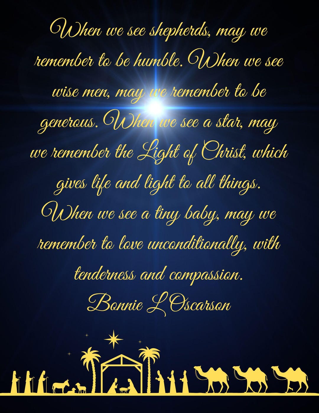 Christ Centered Christmas LDS Printable Quotes Home Décor Missionary ...