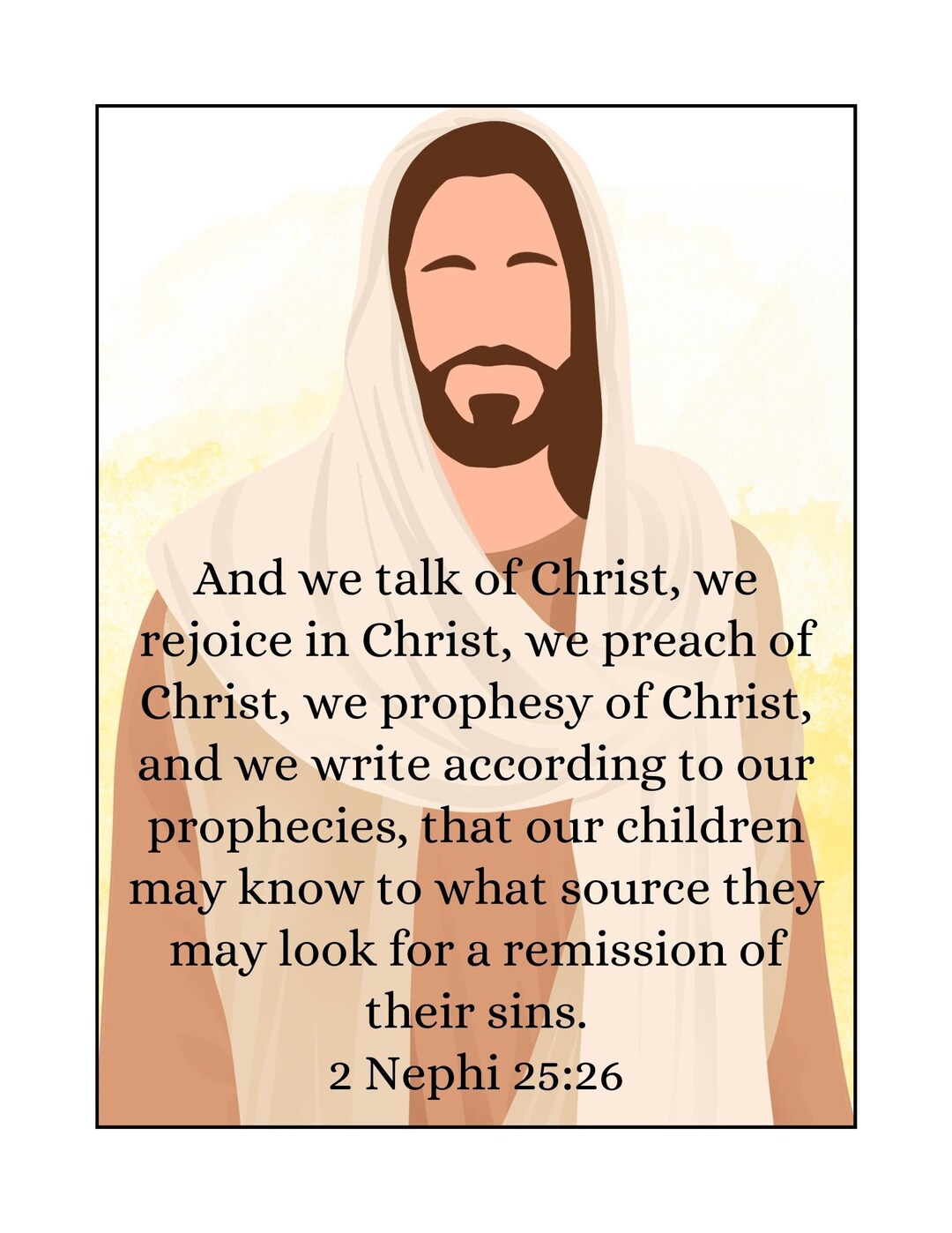 We Rejoice in Christ, LDS Printable, Home Décor, Ministering Sister ...