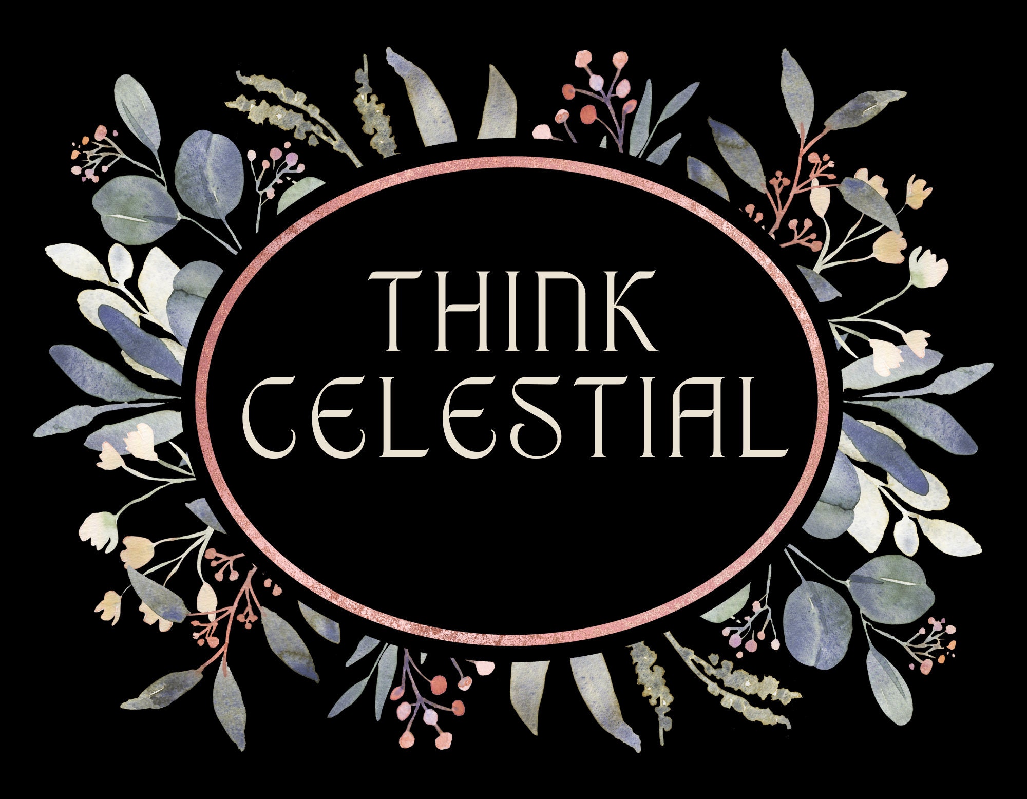 Think Celestial Digital Download, LDS Printable, General Conference ...