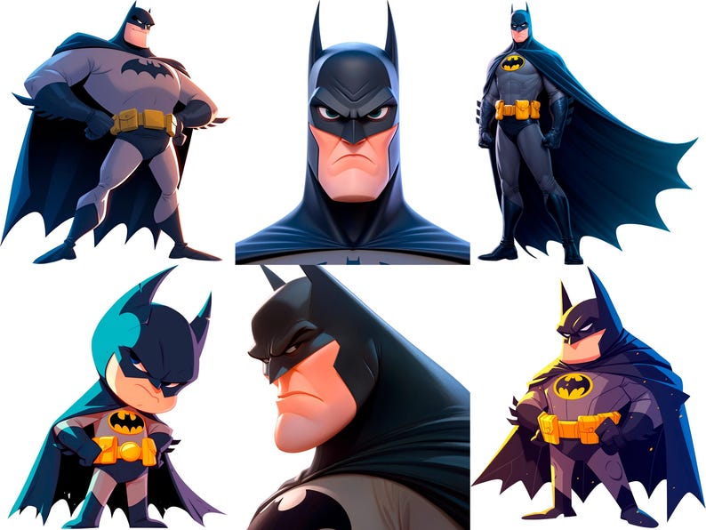 Clip Art Bat Superhero PNG Clipart Bundle, Scrapbooking, Fan Art Clip ...