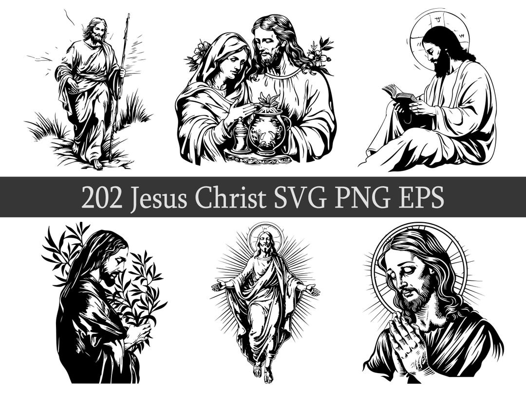 Jesus Christ SVG Bundle, Jesus Christ Png, Jesus Christ Vector ...