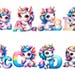 Clipart Alphabet Unicorn PNG Clipart Bundle, Scrapbooking, Fan Art Clip ...