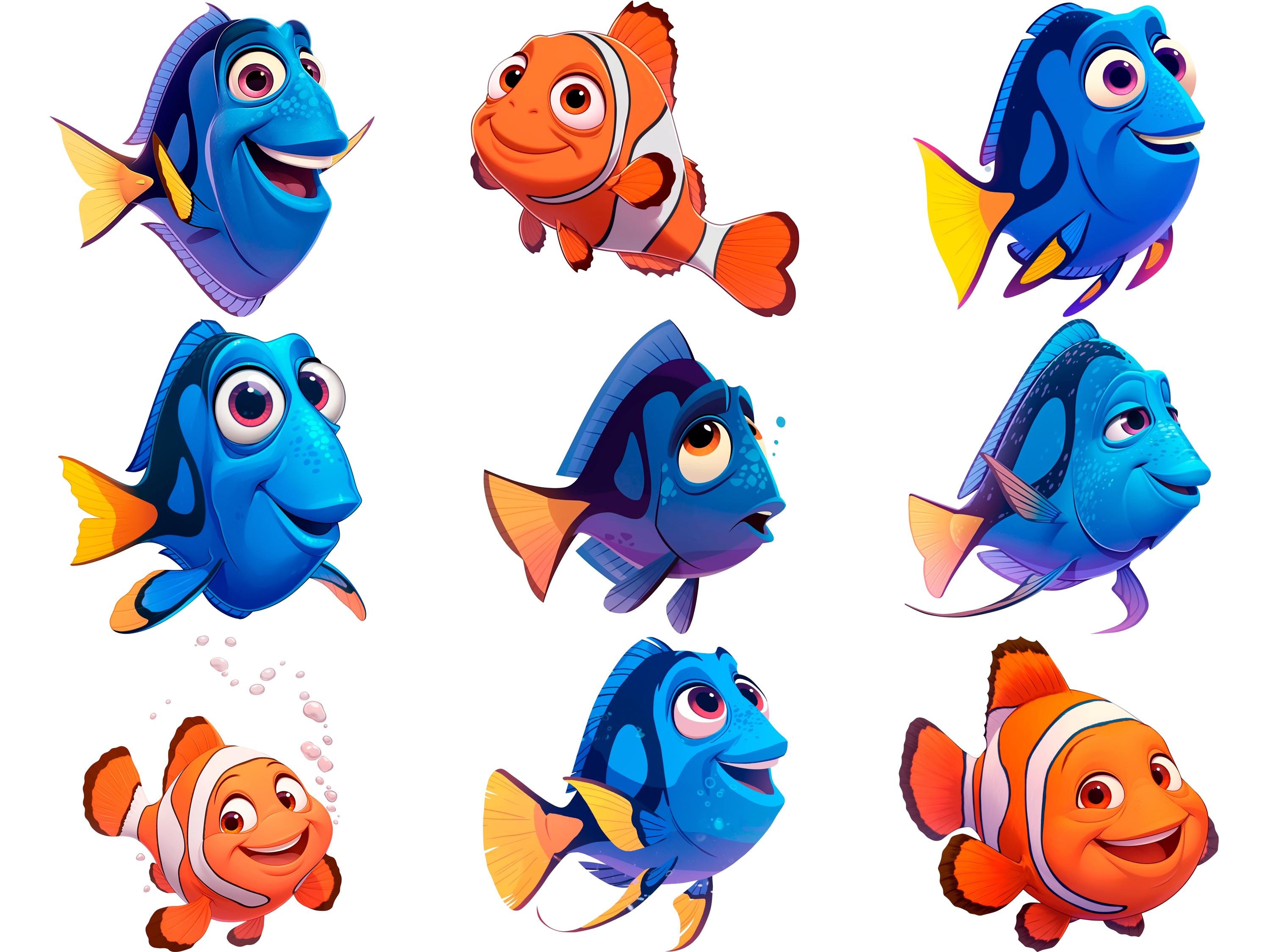 Clipart Nemo Finding PNG Clipart Bundle, Scrapbooking, Fan Art Clip Art ...