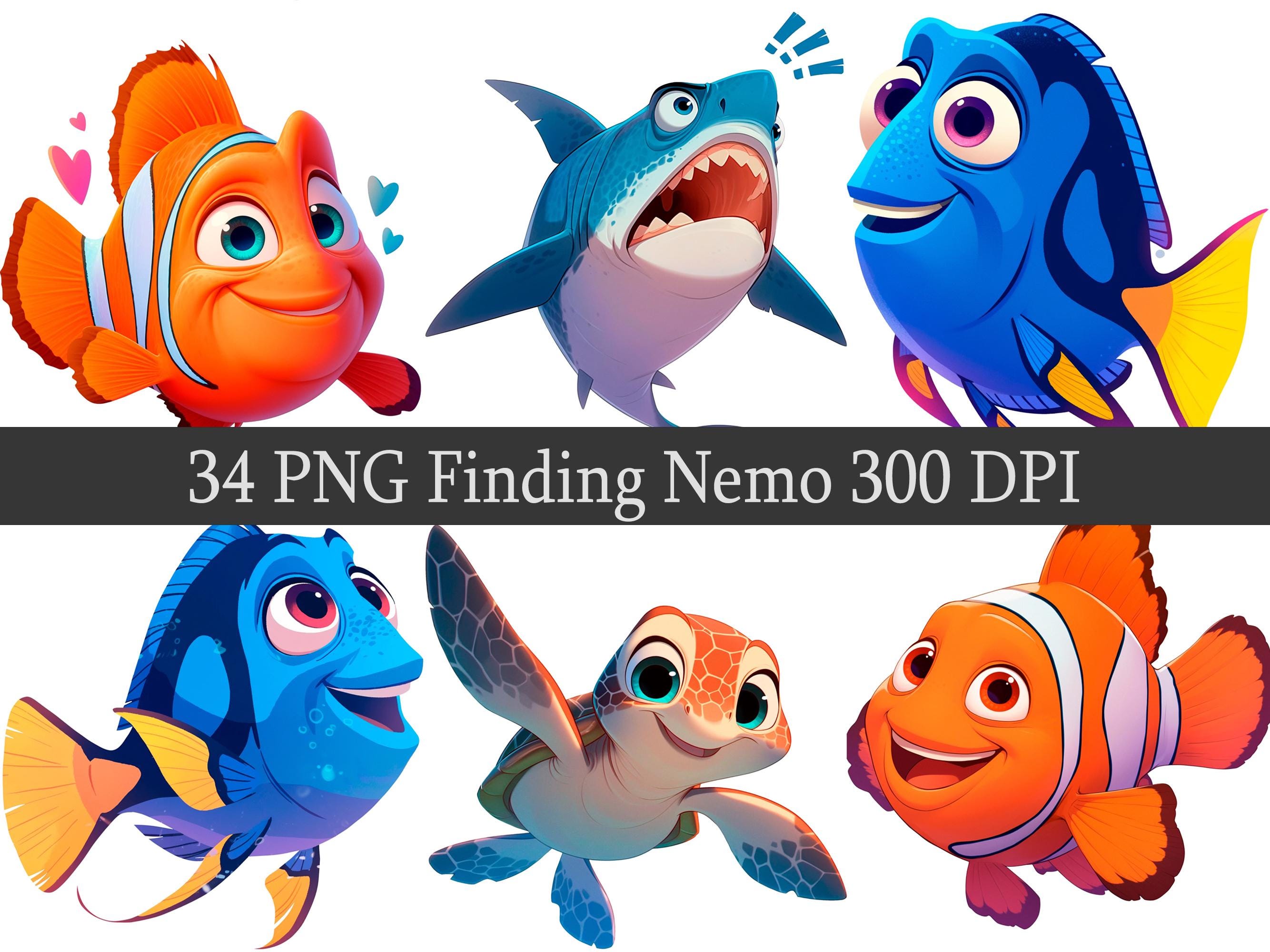 Clipart Nemo Finding PNG Clipart Bundle, Scrapbooking, Fan Art Clip Art ...