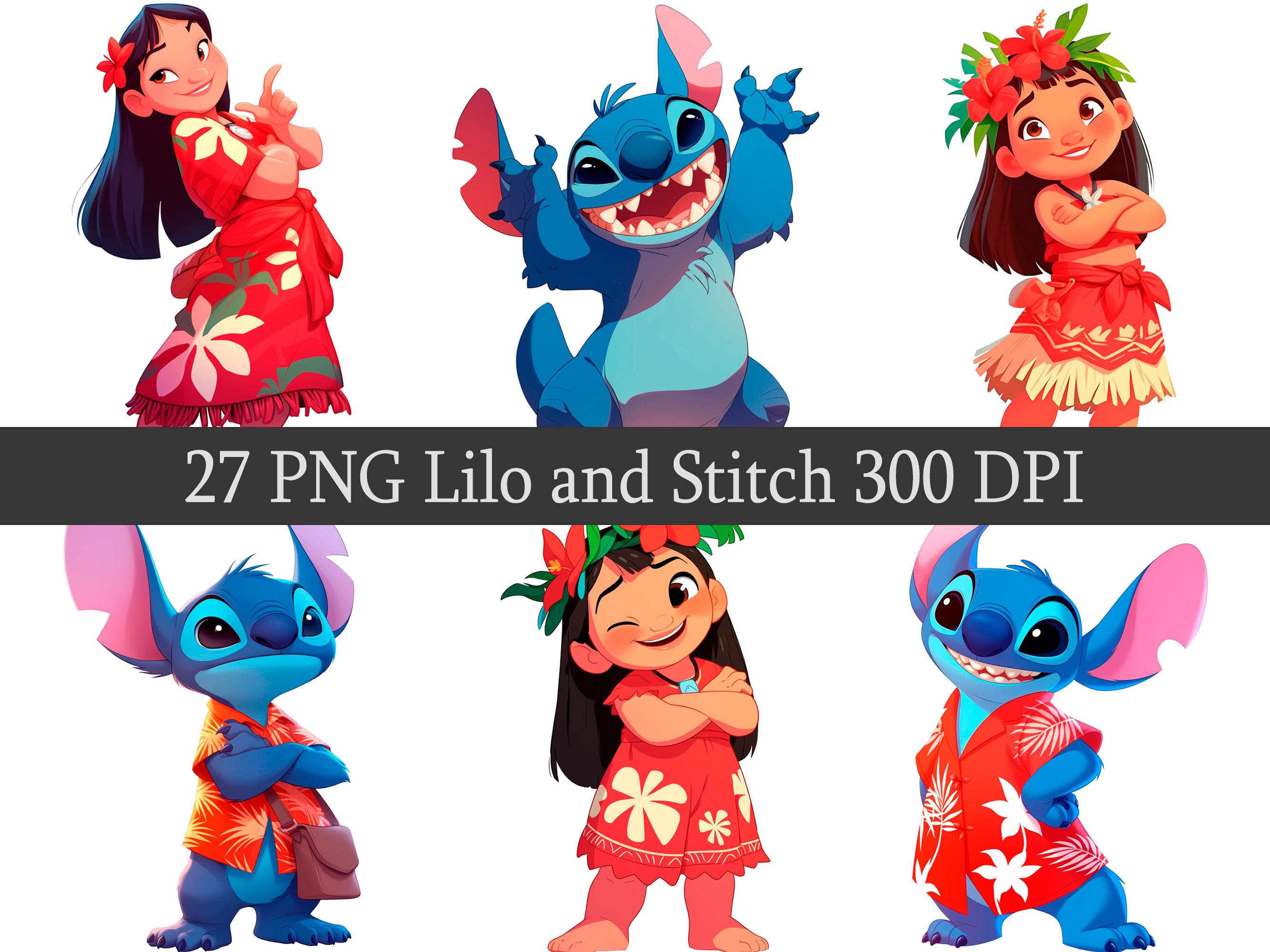 Clipart Lilo and Stitch PNG Clipart Bundle, Scrapbooking, Fan Art Clip ...