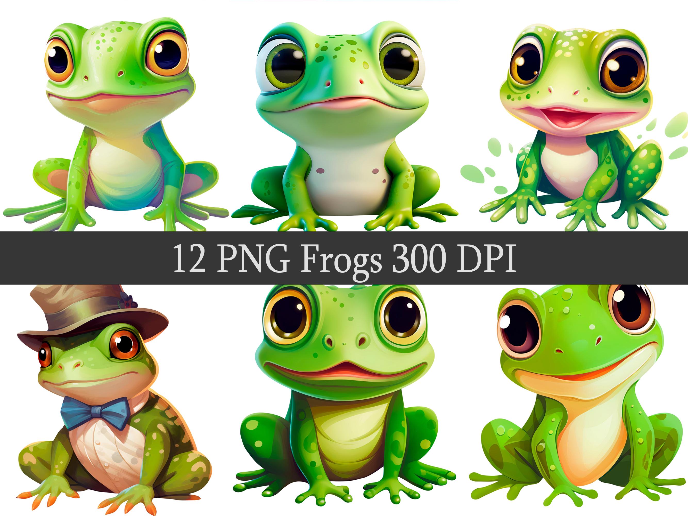 Clipart Baby Frog PNG Clipart Bundle, Scrapbooking, Fan Art Clip Art ...