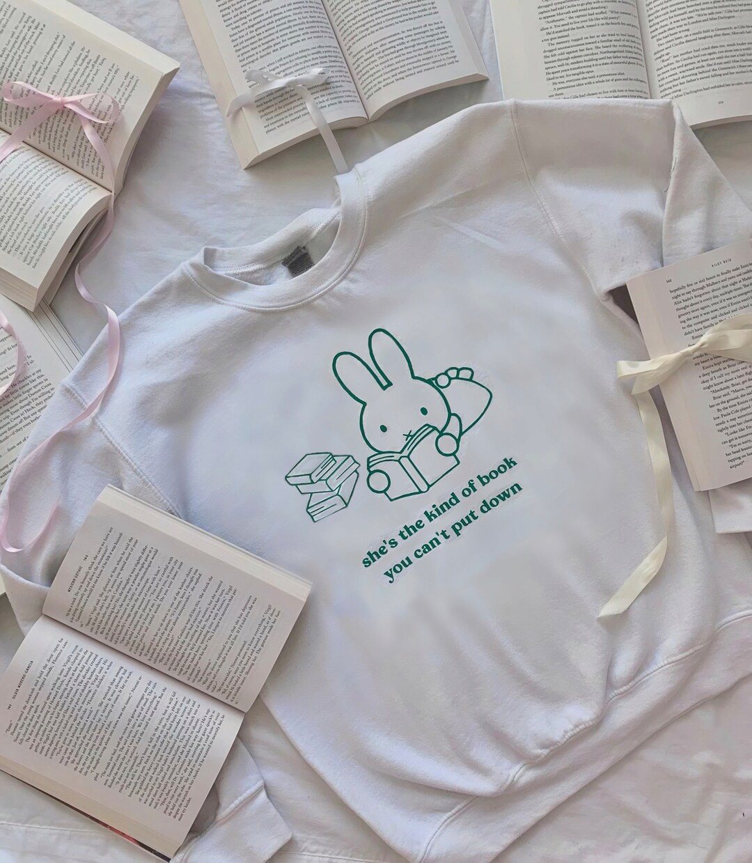 Miffy Reading Crewneck - Etsy