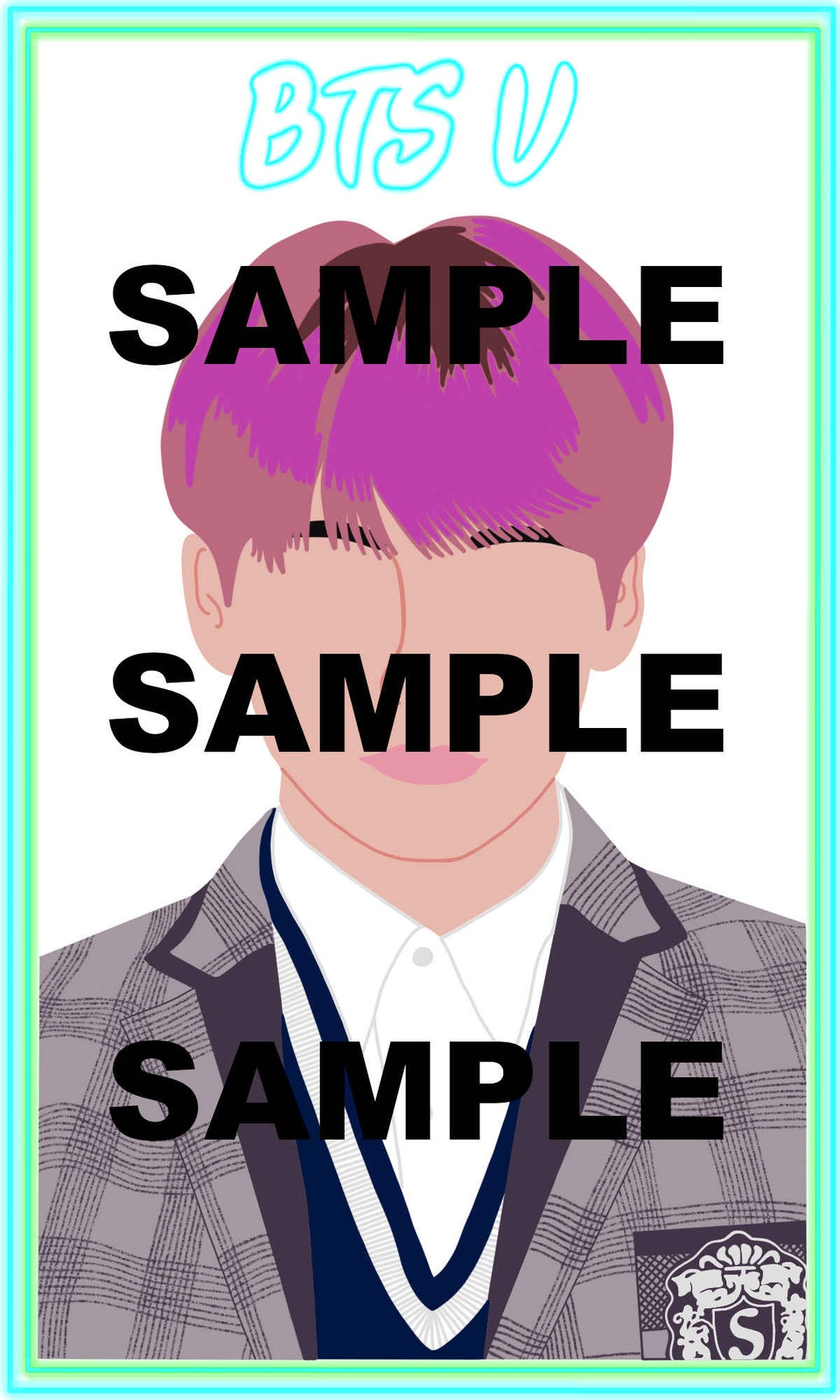Digital Drawing of V From BTS: Exclusive Art for Sale Kpop - Etsy