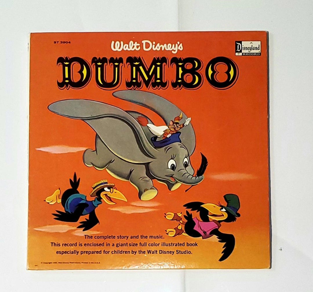 A Disneyland Record, Walt Disney's Dumbo. 1965 - Etsy