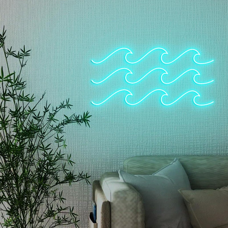 Wave Neon Sign - Etsy