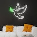 Pigeon Neon Light, Flying Dove Neon Light, Peace Dove, Freedom Dove ...