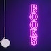 Books Neon Sign, Books Sign, Reading Room Decor, Book Lovers Gift ...
